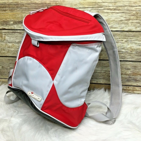 OGIO | Bags | Ogio Red And Gray Nylon Small Backpack | Poshmark